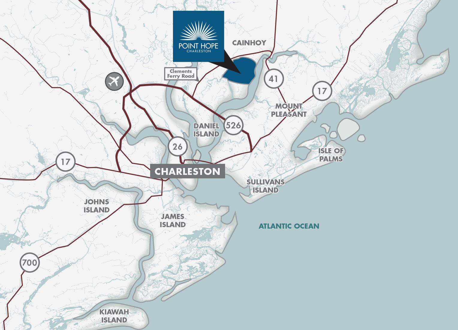 Charleston SC - Location - Point Hope